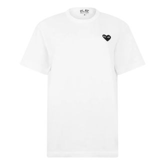 Comme Des Gar&ccedil;ons Heart Emblem T-Shirt - - Tops - Herren - Wei&szlig; - XL