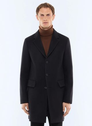 Fursac Manteau en laine vierge et cachemire - Taille 44 - Homme