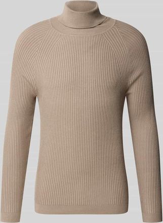 Antony Morato Rollkragenpullover aus Viskose-Mix in Ripp-Optik