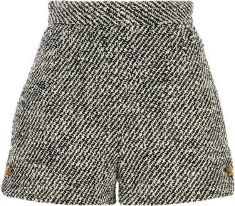 Versace Shorts en boucl&eacute; de laine - Femme - Shorts - Multicolore - Taille: 38 FR