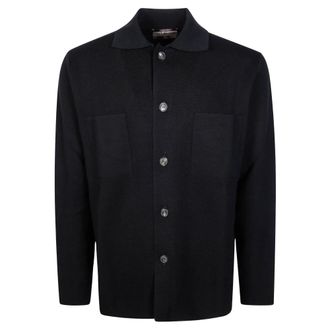 FILIPPO DE LAURENTIIS Giacca Camicia - - Knitwear - Herren - Schwarzk - L