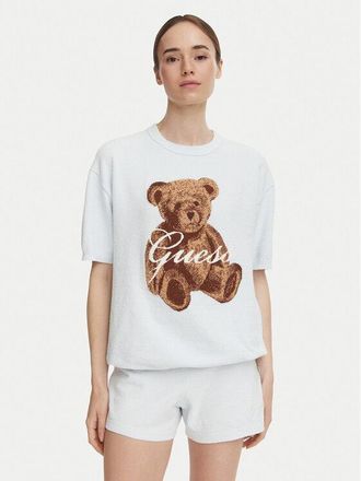Guess T-Shirt O6BR03 Z1145 Hellblau Regular Fit