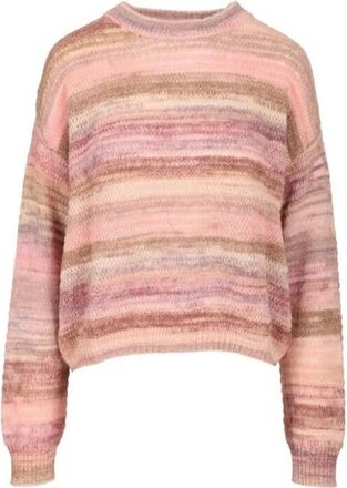 Amish Femme, Pulls, Rose, Taille: 36 FR Pull Ras du Cou Boh&egrave;me Amish