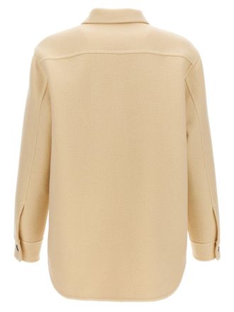 Jil Sander Mens Beige Virgin Wool Coat Clothing