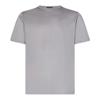 Herno Homme, Tops, Gris, Taille: 2XL T-shirt ras du cou Silhouette &Eacute;l&eacute;gante