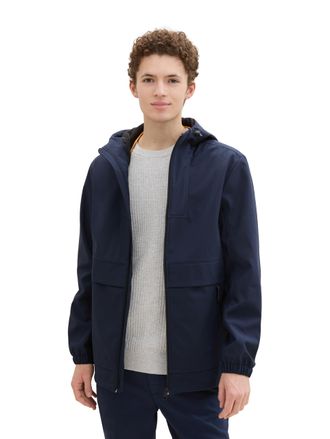 Tom Tailor Herren Softshell Windbreaker Jacke mit Kapuze,10668 - Sky Captain Blue, L
