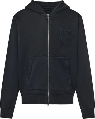 Amiri Homme, Sweatshirts et sweats &agrave; capuche, Noir, Taille: L Zip-throughs