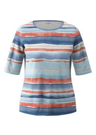 Rabe Rundhalsshirt mit grafischem Muster