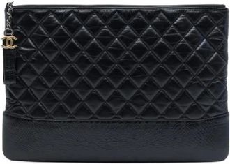 Chanel Pre-owned Cuir sacs-chanel - Femme - Pre-owned - Noir - Taille: ONE Size