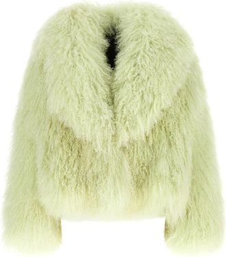 BLANCHA Mongolia Shearling Jacke - - Jackets - Damen - Gr&uuml;n - S