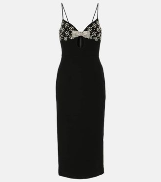 Rebecca Vallance Robe midi Rina à ornements
