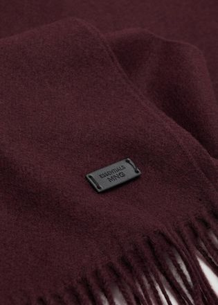 Mango Einfarbiger Fransenschal bordeaux - Herren - Einheitsgr&ouml;&szlig;e - MANGO MAN