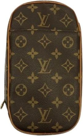 Louis Vuitton Pre-owned Monogram Pochette Gange Sac Bandouli&egrave;re - Femme - Pre-owned - Brun - Taille: ONE Size