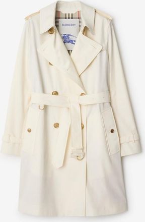 Burberry Trench mi-long Kensington en gabardine, Size: 16