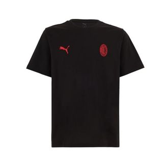 A.C. Milan Ftbless T-Shirt avec Logo Puma Produit Officiel, Noir, M Mixte