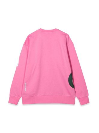 Dsquared2 Allover Writing Cotton Sweatshirt - Pink