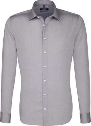 Seidensticker Herren Businesshemd Tailored B&uuml;gelfrei - Braun (Braun 25),45 cm