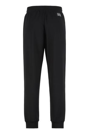 Emporio Armani Mens Cotton Track Pants Black