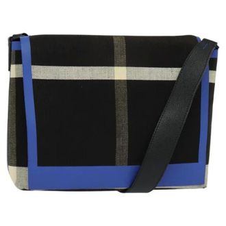 Burberry Sac bandouli&egrave;re en toile Pre-owned - Femme - Pre-owned - Noir - Taille: ONE Size