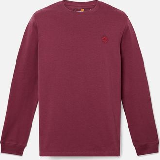 Timberland Dunstan River Langarm-T-Shirt f&uuml;r Herren in Burgunderrot, Herren, Burgunderrot, Gr&ouml;&szlig;e