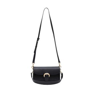 Biba Sienna Umh&auml;ngetasche, Gepr&auml;gt, Leder (Schwarz)