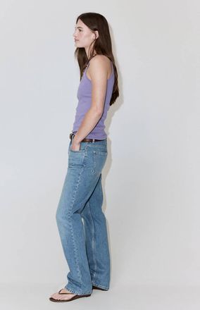 Mango Top coton halter violet clair/pastel - Femme - XXS - MANGO