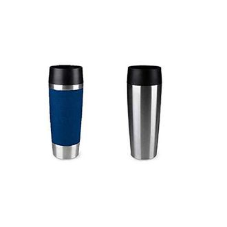 Emsa Standard-Design Travel Mugs, blau/edelstahl, 2 x 500ml