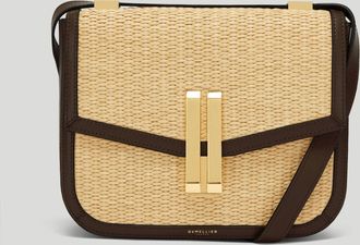 DeMellier The Vancouver Warm Raffia & Mokka Glattleder DeMellier