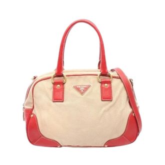 Prada Pre-owned 2way Canvas Leather Handbag - Femme - Pre-owned - Multicolore - Taille: ONE Size