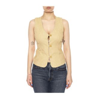 Thinking Mu Nogal Weste - - Tops - Damen - Mehrfarbig - S