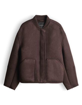 OPUS Damen Jacke | HALISSA Regular Blousonjacke in Wildlederoptik Coffee Bean, 36