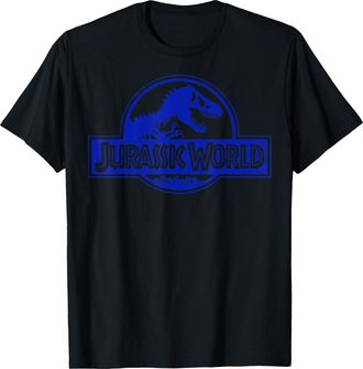 Jurassic Park Blue Classic Coin Logo T-Shirt