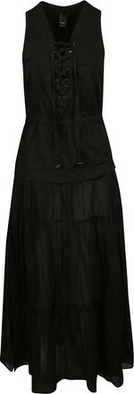 Pinko Pinko, Femme, Robes, Noir, Taille: 36 FR Casarsa Long Dress