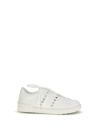 Valentino Garavani Mens Sneakers Rockstud Untitled White White-White Trainers White/white