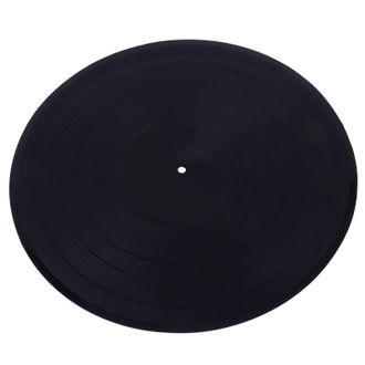 BESPORTBLE Retro Vinyl Schallplatten Untersetzer aus Gr&uuml;nem Lebensmittelechtem Silikon Hitzebest&auml;ndige Tischmatte f&uuml;r K&uuml;che und Esszimmer Rutschfestes Kreatives 