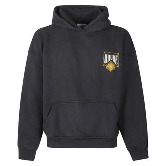 Rhude Homme, Sweatshirts et sweats &agrave; capuche, Noir, Taille: M Playing Card Sweat &agrave; capuche