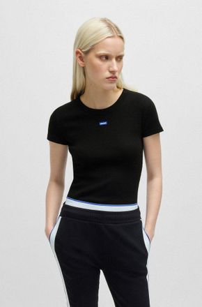 HUGO BOSS T-Shirt Easy Tee mit HUGO Aufn&auml;her