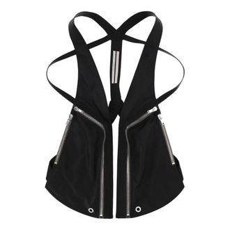 Rick Owens Temple Bauhaus Vest - Homme - Vestes - Noir - Taille: L