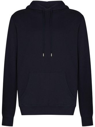 Sunspel hoodie Loopback Overhead - Bleu