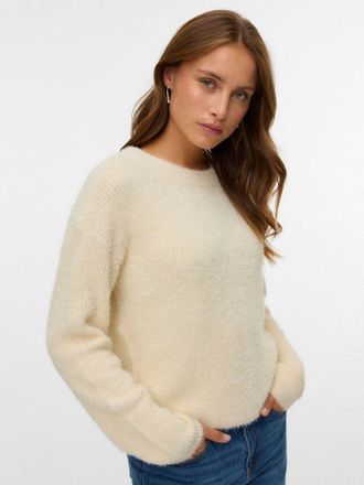 Vero Moda Strickpullover VMPUFF LS O-NECK PULLOVER BOO