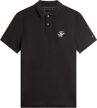 Tommy Hilfiger Homme, Tops, Noir, Taille: L Script Reg Polo