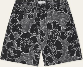 Les Deux Legere Bermudashorts mit floralem Print und Leinenanteil in