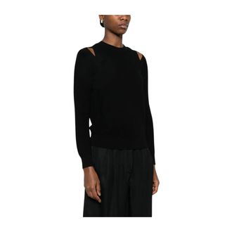 Elisabetta Franchi Damen, Strickwaren, Schwarzk, LGr&ouml;&szlig;e