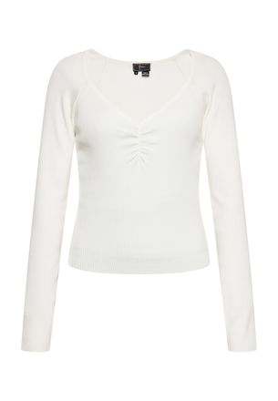Faina Bluse Damen Wollwei&szlig;