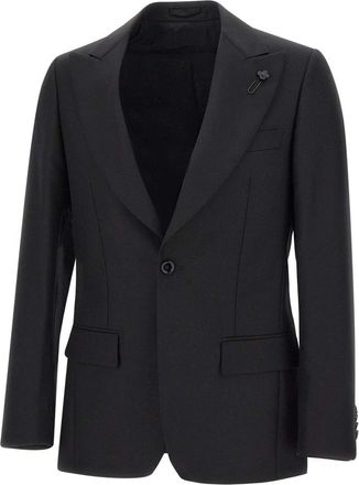Lardini Homme, Vestes, Noir, Taille: S Blazer en laine et mohair