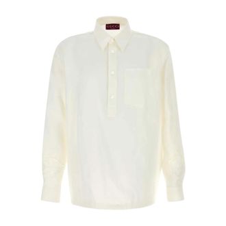 Gucci Herren, Shirts, Wei&szlig;, LGr&ouml;&szlig;e