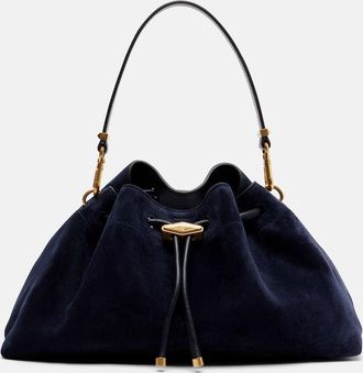 Jimmy Choo London Bucket Bag Cinch aus Veloursleder