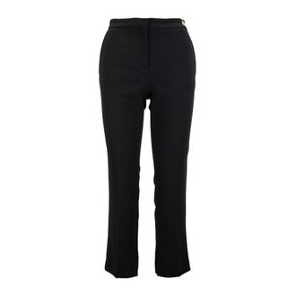 Elisabetta Franchi Gold Detail Zipper Hose - - Trousers - Damen - Schwarzk - S