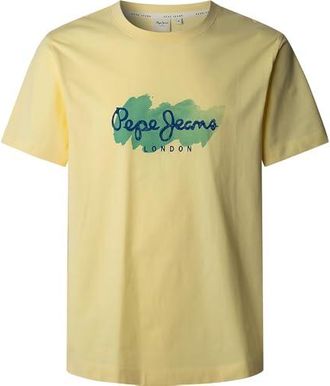 Pepe Jeans London Milton Tee T-Shirt, Jaune (Jaune Brillant), L Homme