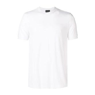 Giorgio Armani Stretch-Viskose T-Shirt - - Tops - Herren - Wei&szlig; - XL